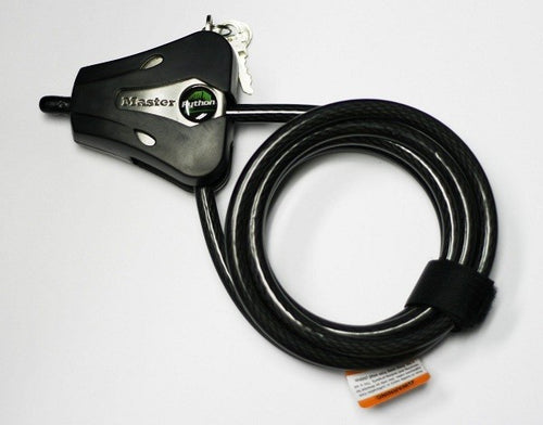 Master Lock 8418D Python Adjustable Cable Lock 6ft Long 5/16in Dia Cam